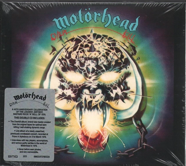 MOTORHEAD OVERKILL DOUBLE CD Europe Sanctuary 2023 40th anniversary 2CD ...