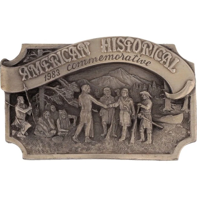 INDIEN D'AMÉRIQUE FRONTIÈRE Meriwether Lewis William Clark Vintage Belt ...