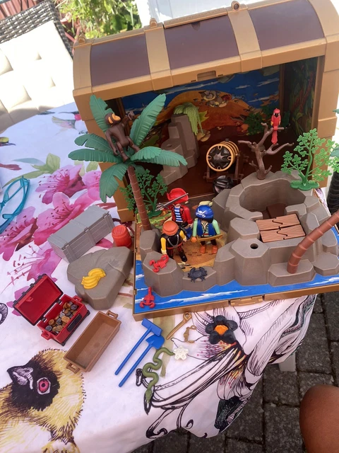 PLAYMOBIL 4432 PIRATENSCHATZTRUHE zum Mitnehmen 5737, Piraten, Kanone ...
