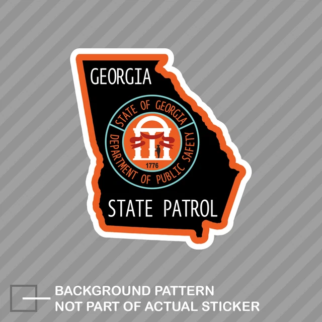 GEORGIA STATE PATROL GSP Sticker Decal Vinyl public safety police $4.99 ...
