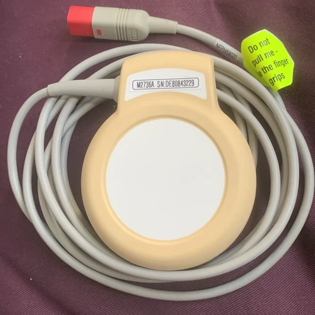 PHILIPS AVALON M2736A Us Ultrasound Transducer Fetal Heart Rate Probe ...