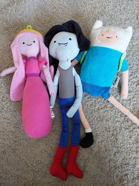 ADVENTURE TIME PLUSH Toy Bundle Marceline Finn Princess Bubblegum Soft ...