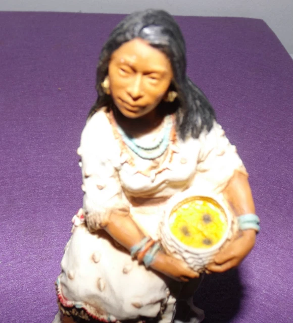 NATIVE WOMAN WITH Corn - Castagna of Italy - N. American Reproduction ...