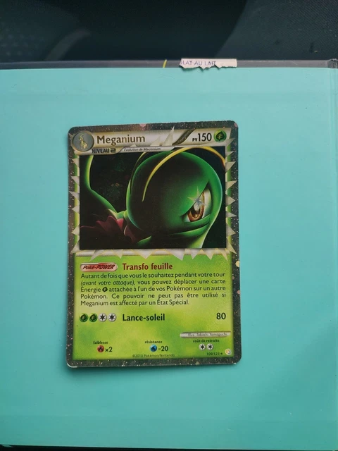 CARTE POKÉMON ULTRA rare MEGANIUM Prime 150 PV 109/123 Fr EUR 25,50 ...