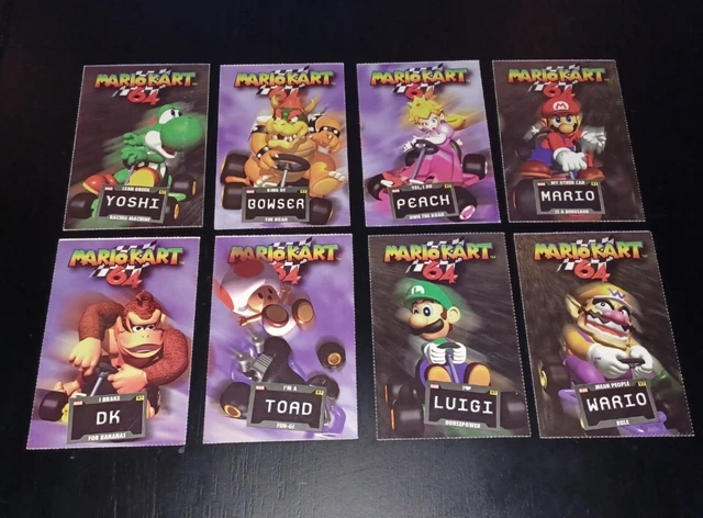 NINTENDO POWER MAGAZINE Mario Kart 64 Cards. Full Set of 8. £47.41 ...