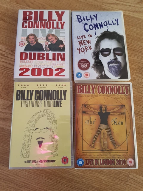 BILLY CONNOLLY COMEDY DVD Bundle 4 Stand Up Discs High Horse Tour Live ...