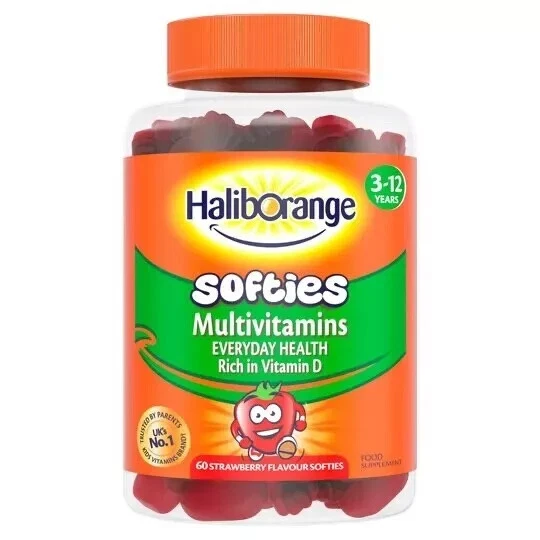 HALIBORANGE MULTIVITAMINS SOFTIES 30 Strawberry Flavour Softies £10.99 ...