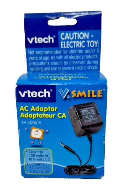 VTECH UNIVERSAL AC Adaptor 9V 300mA Power Supply 80-000877 Toy ...
