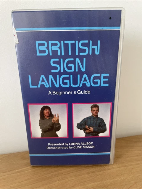 BRITISH SIGN LANGUAGE - A Beginner's Guide - BBC - PAL VHS Video Tape ...