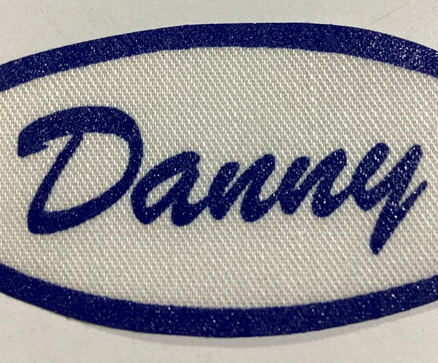 DANNY VINTAGE 1960S Cursive Name Patch Uniform Shirt Iron On RARE VHTF ...