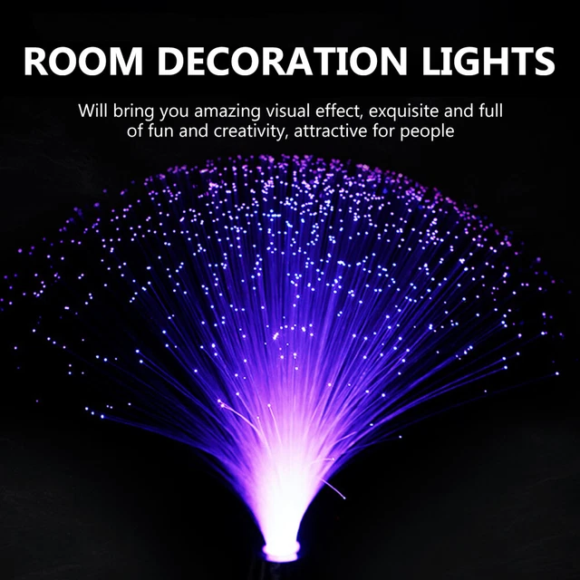 COLOR CHANGING LAMP Fiber Optic Night Lights for Adults Bedside ...