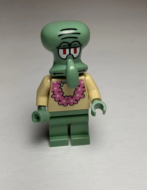 LEGO SQUIDWARD MINIFIGURE SPONGEBOB SQUAREPANTS LUAO PINK LEAI SHIRT ...