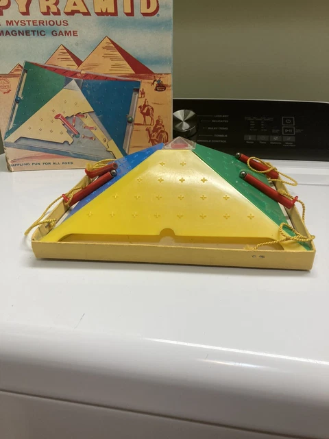 VINTAGE PUZZLING MAGNETIC Mystery Pyramid Schaper Game Pharaoh Egypt ...