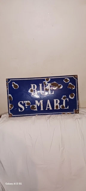 ANCIENNE PLAQUE ÉMAILLÉE de rue Rue CHÂTEAU EUR 39,00 - PicClick FR