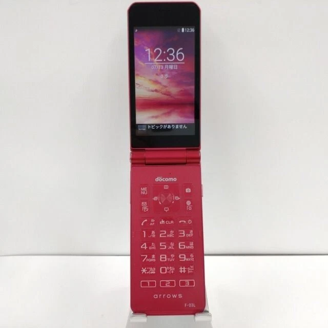 FUJITSU FLÈCHES KEITAI F-03L rouge Docomo SIM débloqué téléphone à ...