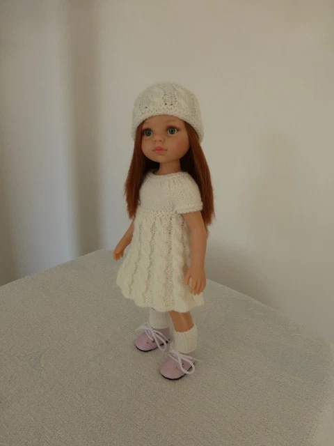 POUPÉE PAOLA REINA 32 cm avec sa tenue faite maison EUR 59,00 - PicClick FR