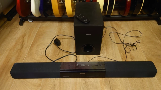 PHILLIPS SOUNDBAR & Subwoofer HTL2160/12 Bluetooth & USB With Remote ...