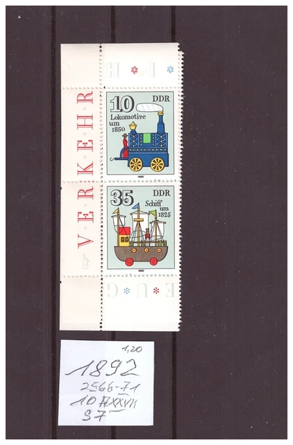DDR AUS KLB 2566-71 ** mit PF nach richter 10 A XXVII EUR 1,20 - PicClick DE