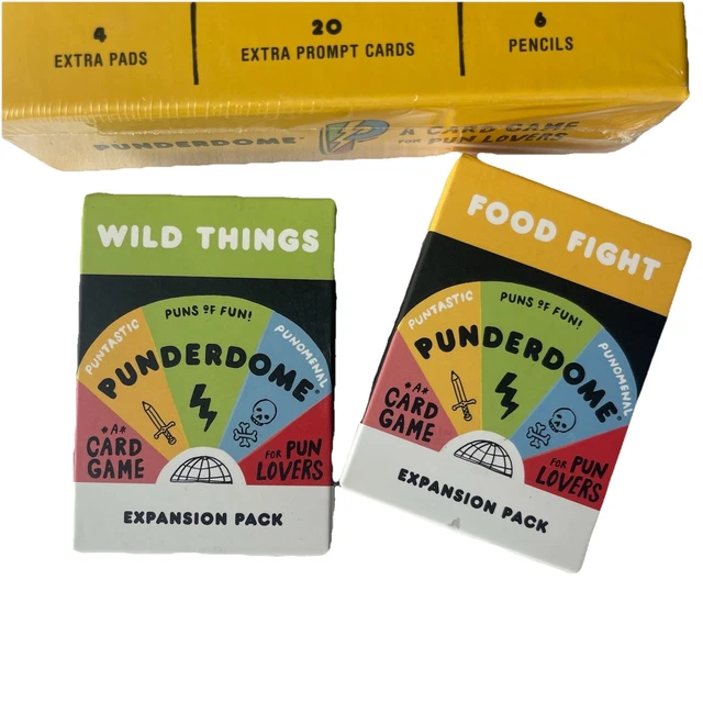 NIB FAMILY GAME PUNDERDOME DELUXE EDITION Board Card 2 Expansion Packs ...