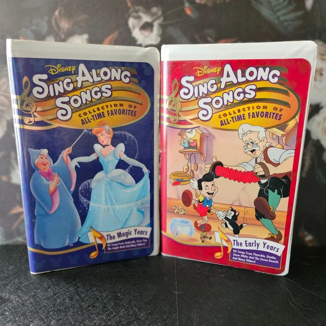 VTG DISNEY SING ALONG SONGS The Early Years VHS SET OF 2 - All Time ...