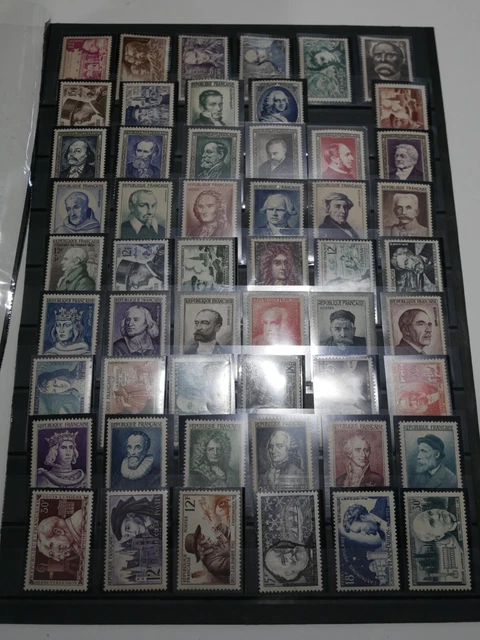 FRANCE LOT 101 Timbres "Celebrites" Neufs. Bonne Cote EUR 1,50 ...