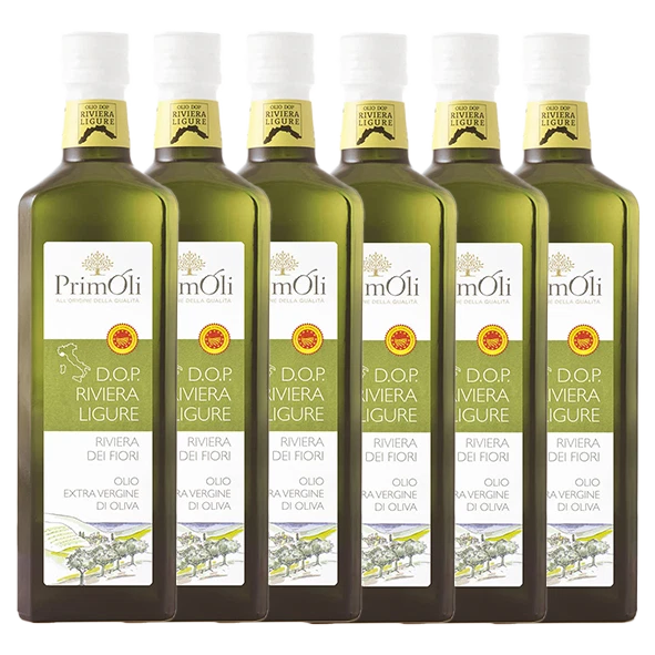 PRIMOLI RIVIERA LIGURE Olio Extravergine di Oliva D.O.P., Confezione da ...