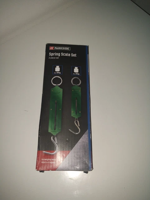 PARKSIDE SPRING SCALE Set 50kg and 25kg For Heavy Objects Or Luggage ...
