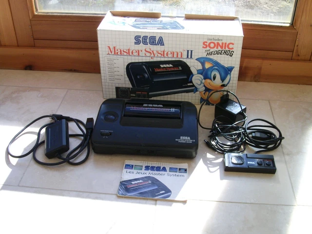 CONSOLE SEGA MASTER System Ii Sonic The Hedgehog Complet Pal Euro (De ...