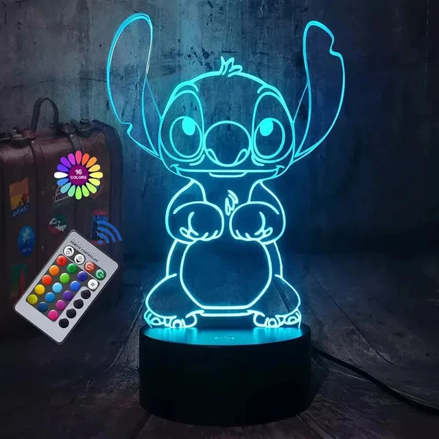 3D ILLUSION STITCH Night Light with Remote Control and Smart Touch £10. ...