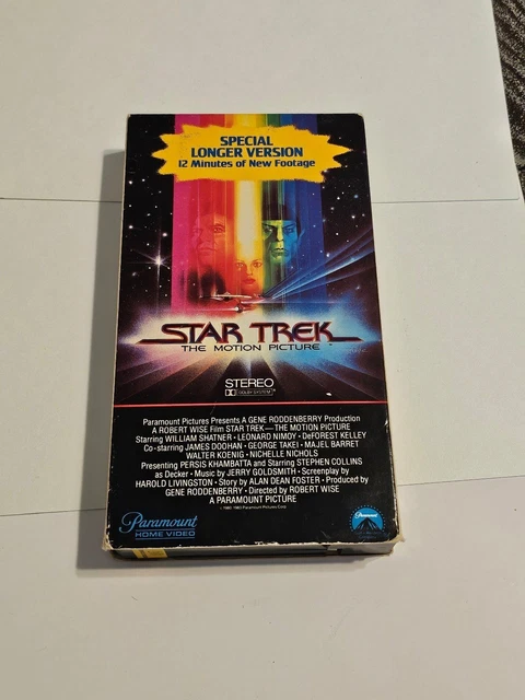 STAR TREK: THE Motion Picture VHS! Special Longer Version! Paramount! £ ...