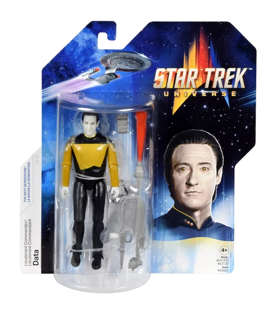 BANDAI STAR TREK Figure Lieutenant Commander Data 5'' Data Star Trek ...