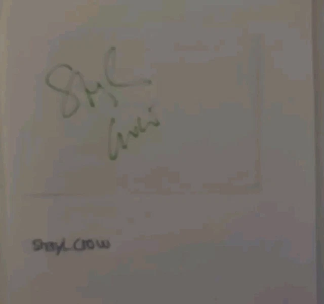 SHERYL CROW AUTOGRAMM signed Signiert Autograph Zettel Original EUR 39 ...