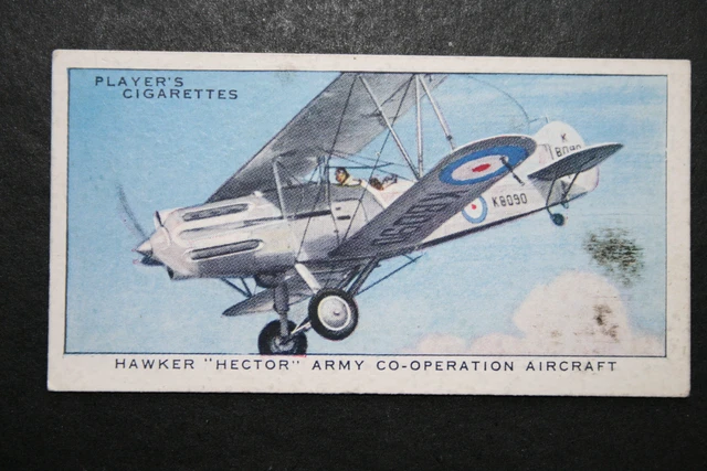 HAWKER HECTOR RAF Army Co-operation Aircraft 1930's Vintage Card QC07 £ ...