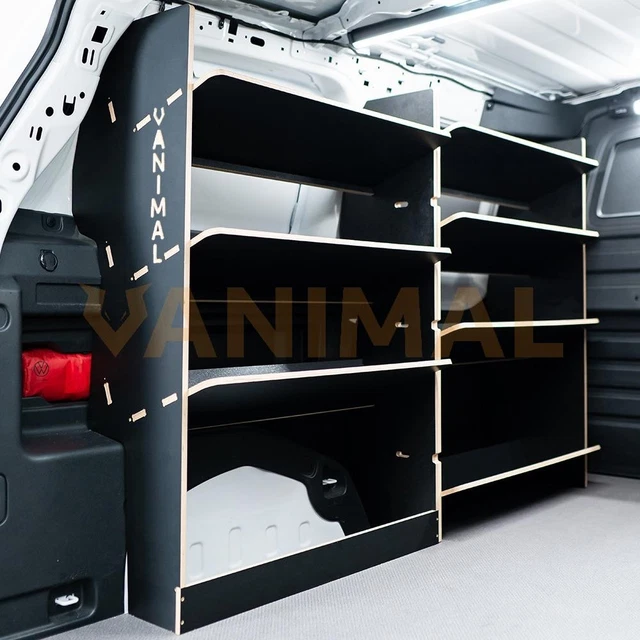 VW ID BUZZ Cargo NS Hexaboard Van Racking: Front and Rear Toolbox ...