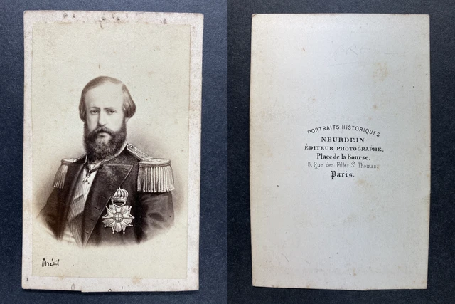 NEURDEIN, PARIS, PIERRE II, Empereur du Brésil Vintage cdv albumen ...