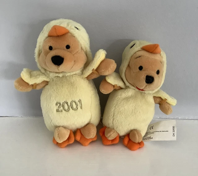 DISNEY WINNIE THE Pooh Soft Toy Plush Mini Bean Bag Pooh As Chick ...