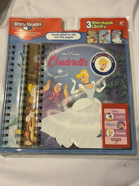 STORY READER 3 Storybook Walt Disney's Cinderella Little Mermaid Snow ...