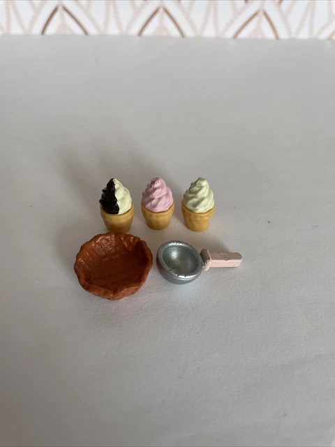 SYLVANIAN FAMILIES ICE Cream Van / Shop Spares Ice Cream Bundle For ...