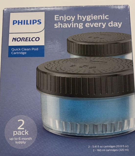 CARTOUCHE PHILIPS NORELCO Quick Clean Pod (2 gousses par boîte) sans ...