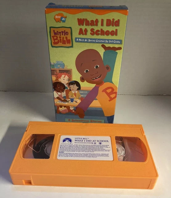 LITTLE BILL VHS What I Did At School Bill Cosby Nick Jr. 4 Schooltime ...