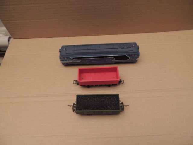 FOBBI + Meccano hornby + jouef : Train HO lot de 2 wagons + 1 loco EUR ...