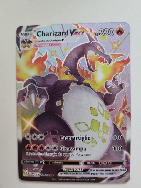 CARTA POKEMON CHARIZARD V Max Shiny 107-122 ITA PACK-FRESH MINT EUR 200 ...