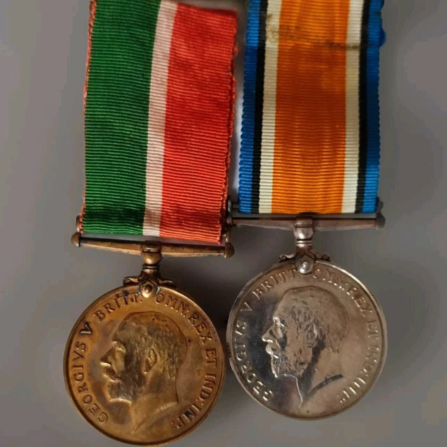 WW1 MERCHANTILE MARINE Pair Ship Sunk 1916 Recipient Lost At Sea £100.00 - PicClick UK