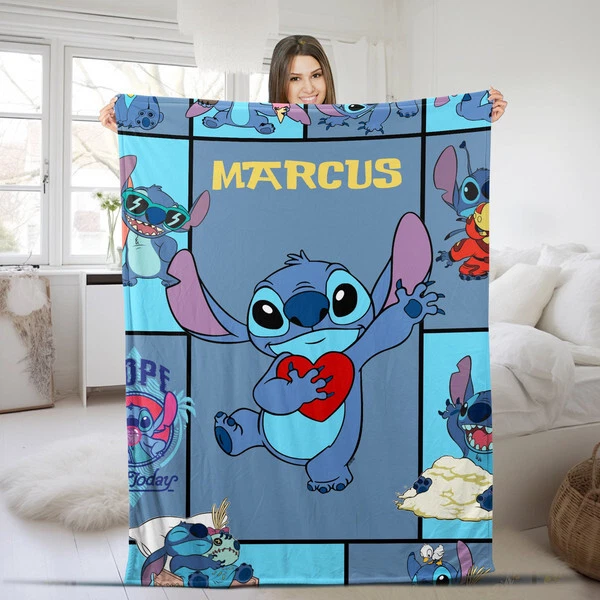 DISNEY STITCH BLANKET, Personalized Disney Lilo and Stitch Blanket £37. ...