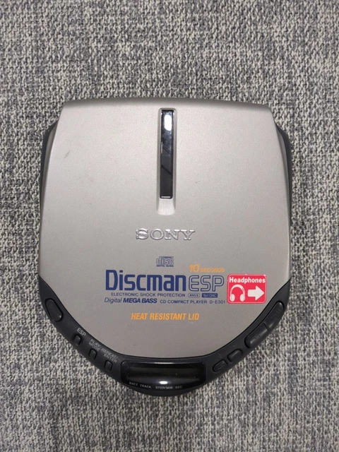 1990S SONY D-E301 Discman ESP Digital Mega Bass Portable CD Player ...