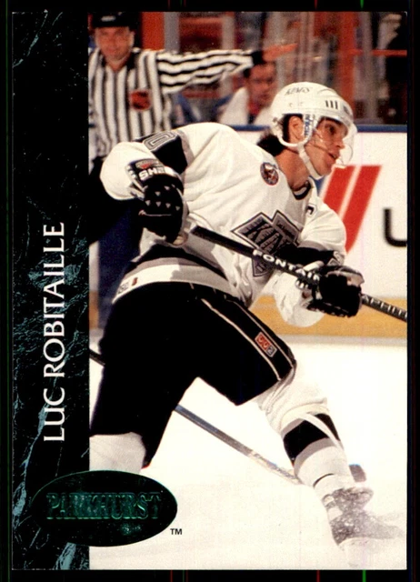 1992-93 PARKHURST ÉMERAUDE Glace Luc Robitaille Los Angeles Kings #68 ...