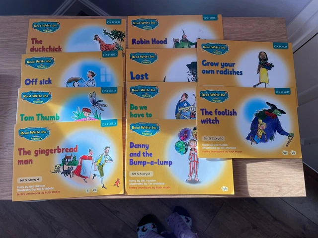 READ WRITE INC Phonics Books. Full Set x 10 Set 5 Yellow Books. Learn ...
