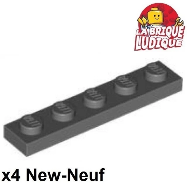 LEGO 4X PLATE plaque 1x5 5x1 gris foncé/dark bluish gray 78329 NEUF EUR ...