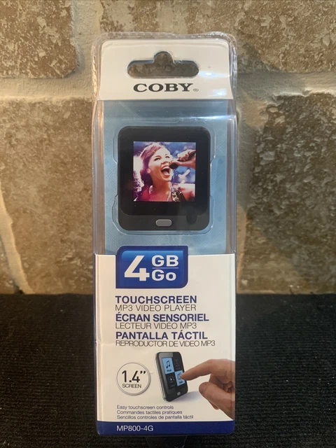 NEW COBY 4GB Black Video MP3 Player USB 2.0 FM Radio LCD Screen MP800 ...