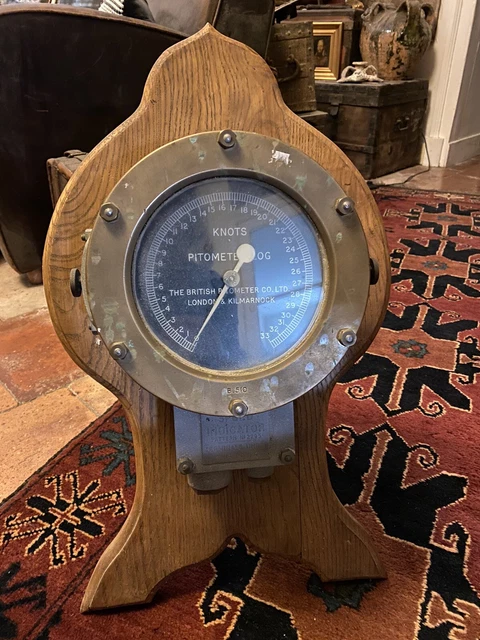 WW1 & WW2 Ships Pitometer Log London & Kilmarnock Marine Vaisseaux Sous ...
